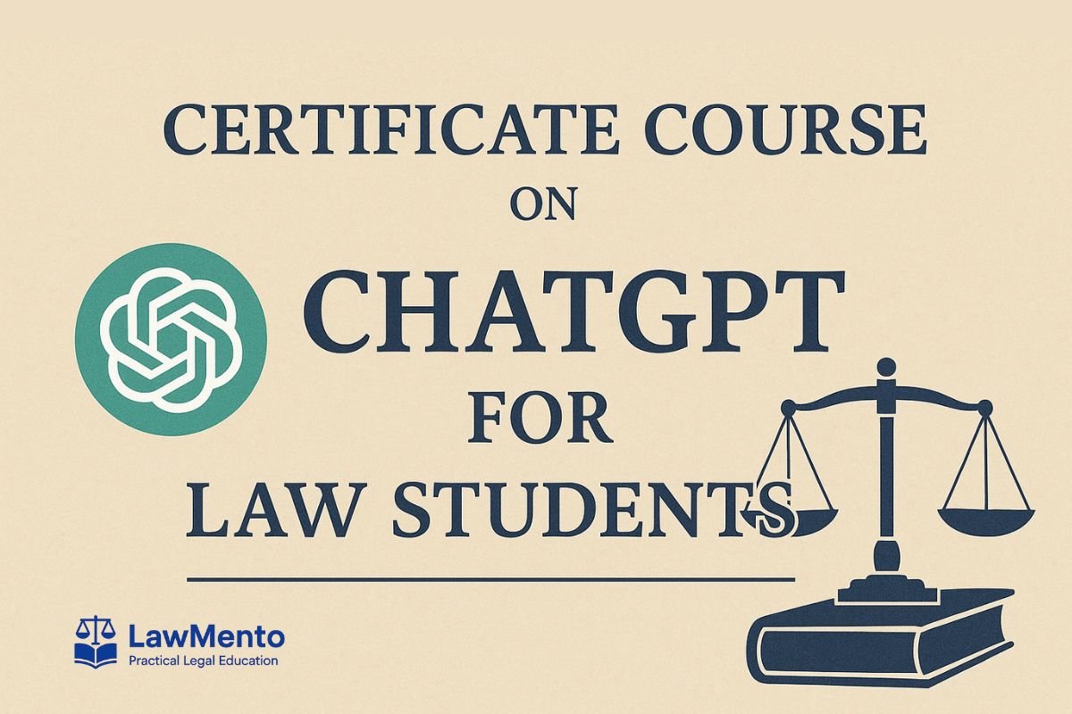 Online Certificate Course on ChatGPT for Law Students by LawMento ...
